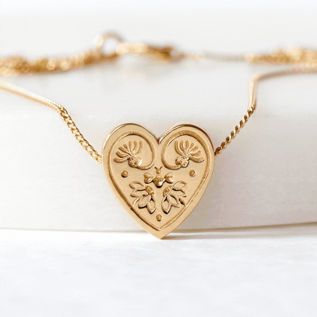 Wildflower Heart Necklace – Lee Renée Ltd
