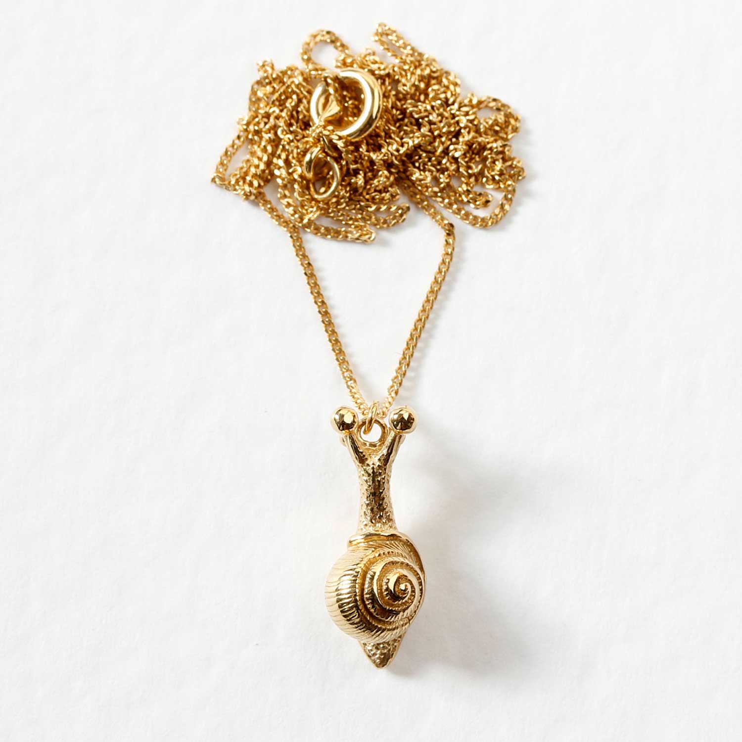 Silver & Gold Baby Snail Necklace – Lee Renée – Lee Renée Ltd